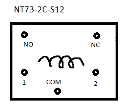 Jak podłączyć przekaźnik NT73-2C-S12 do sterowania silnikiem?