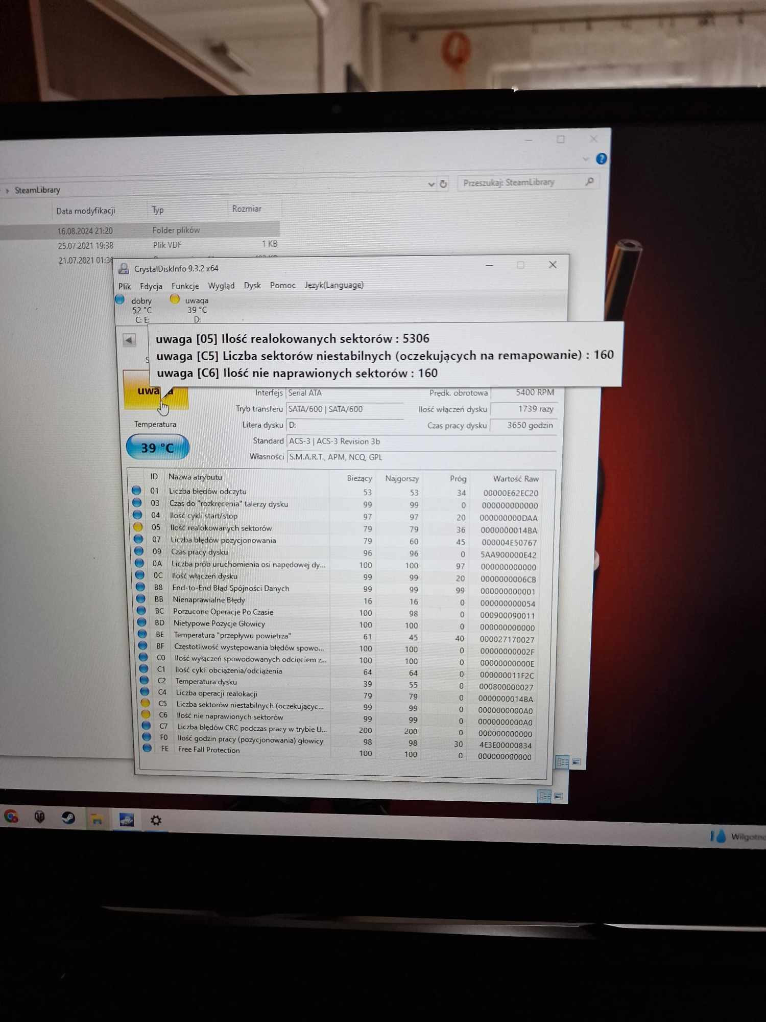 [Rozwiązano] Czy warto wymienić dysk w MSI GL 75 9SD z rosnącą liczbą ...