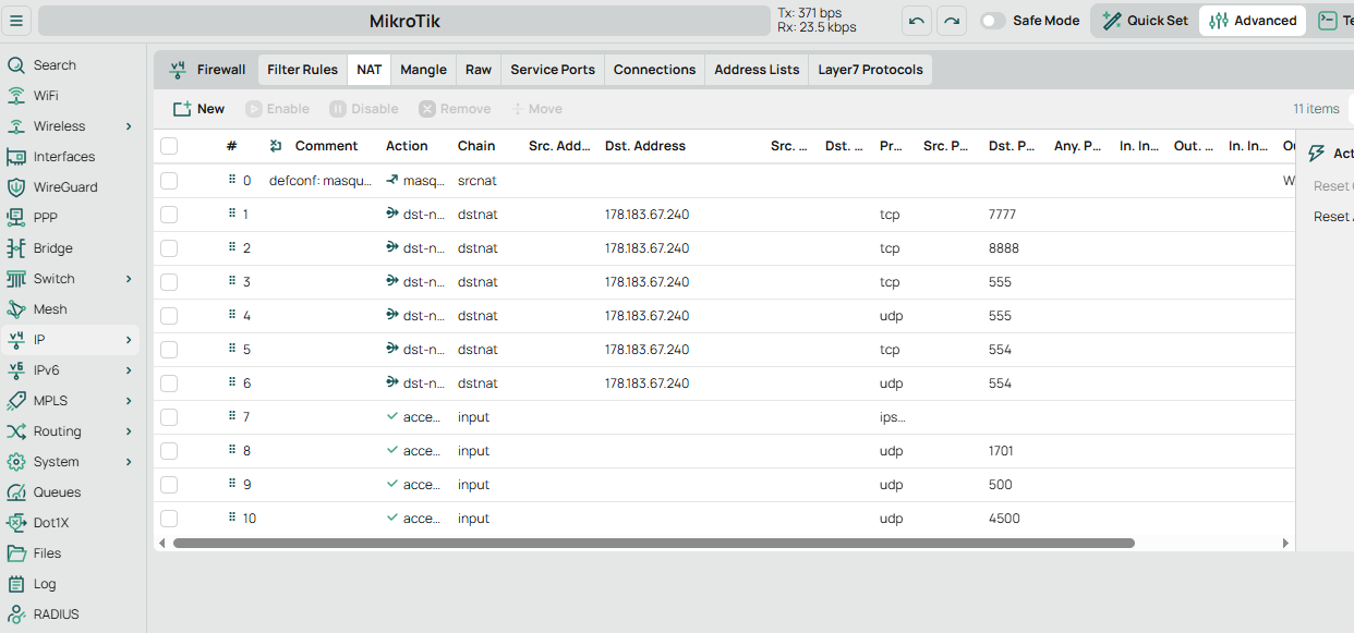 Jak skonfigurować VPN między dwoma routerami Mikrotik wAP LTE Lite?