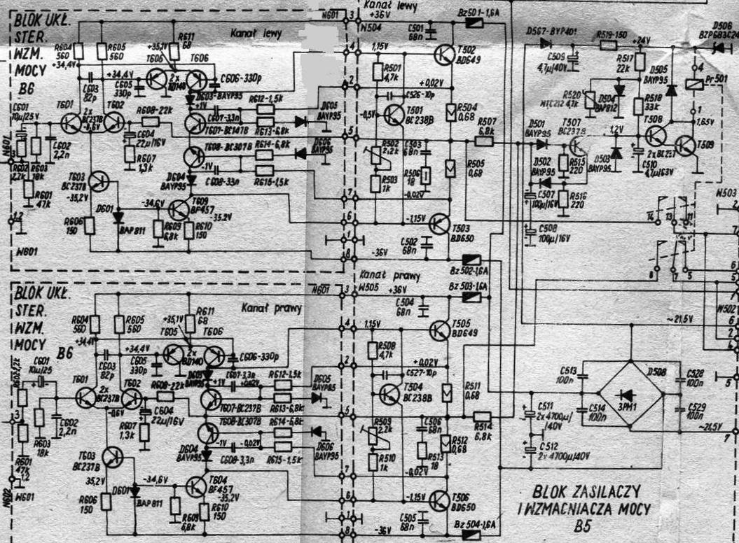 RADMOR 5412 - niezgodność płytki B6 ze schematem - elektroda.pl