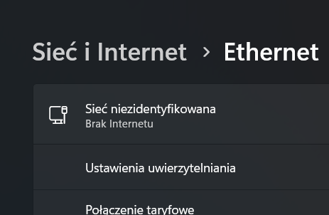 RJ45, krótki kabel działa, ale słabo; dłuższy kabel = brak internetu ...