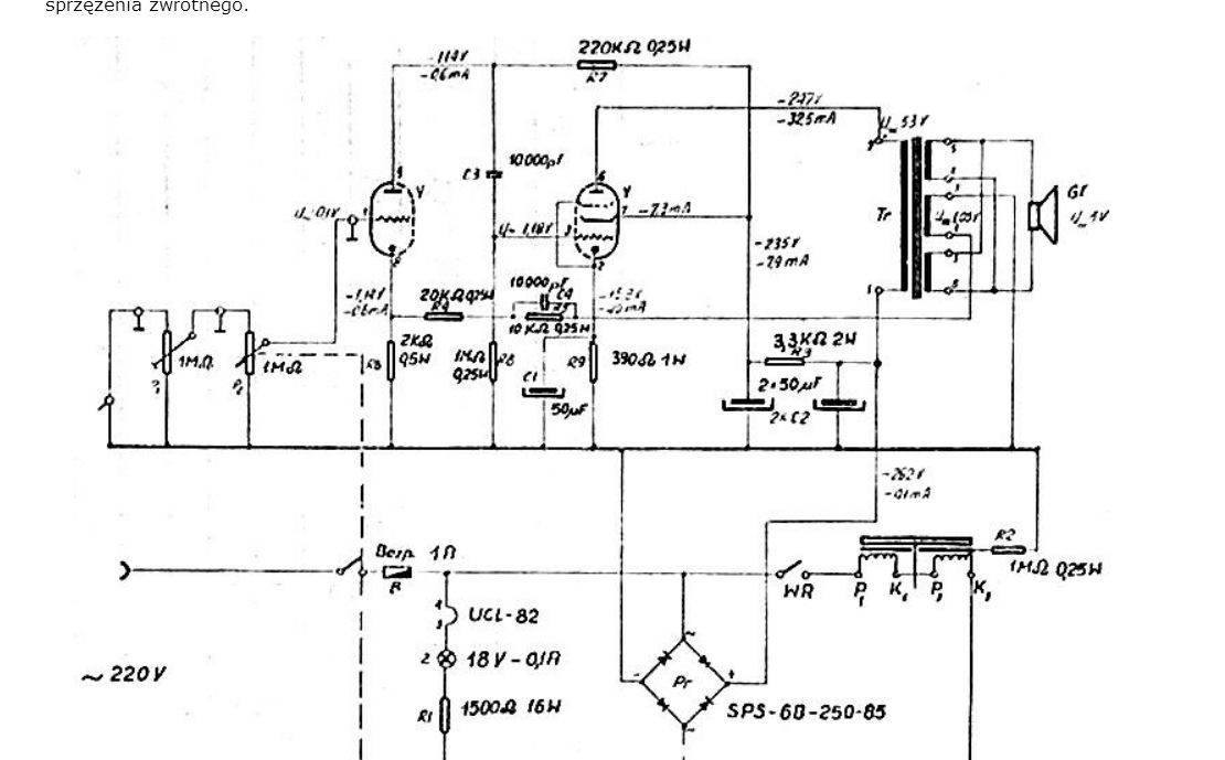Schemat wzmacniacza lampowego na PCL86 z diodą EAA91 - pytania ...