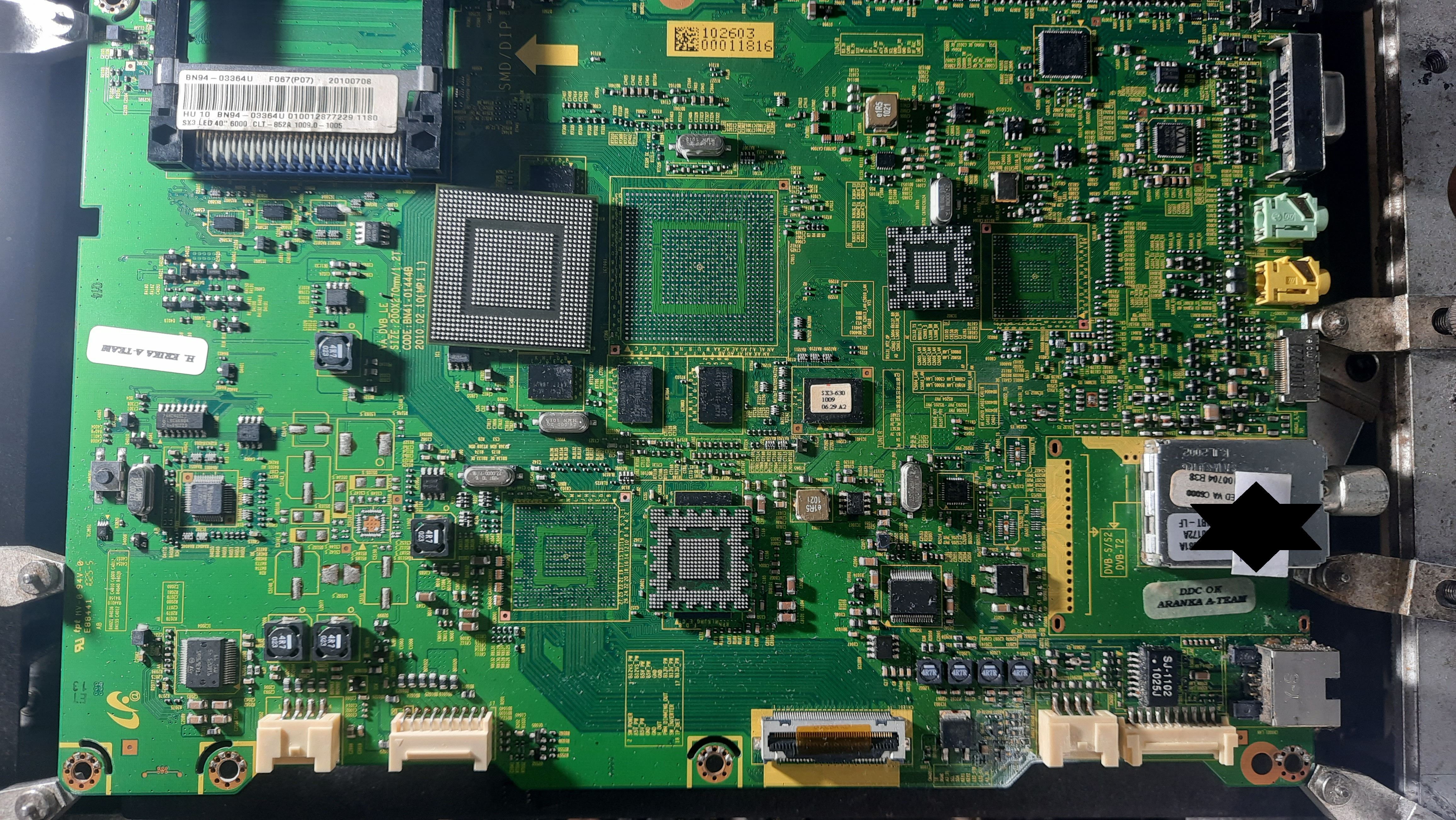 Samsung UE40C6500 - uszkodzona Main Board BN94-03809V