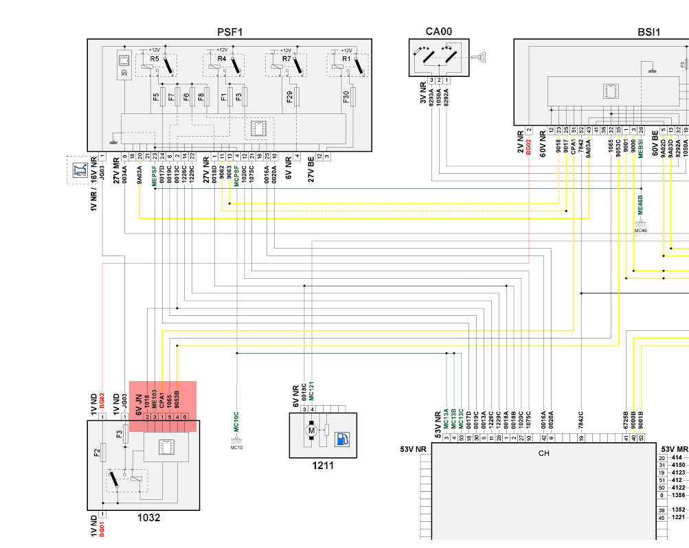 [Rozwiązano] Citroen C4 B7 1.2 HNZ: Szukam schematu wtyczki do modułu ...