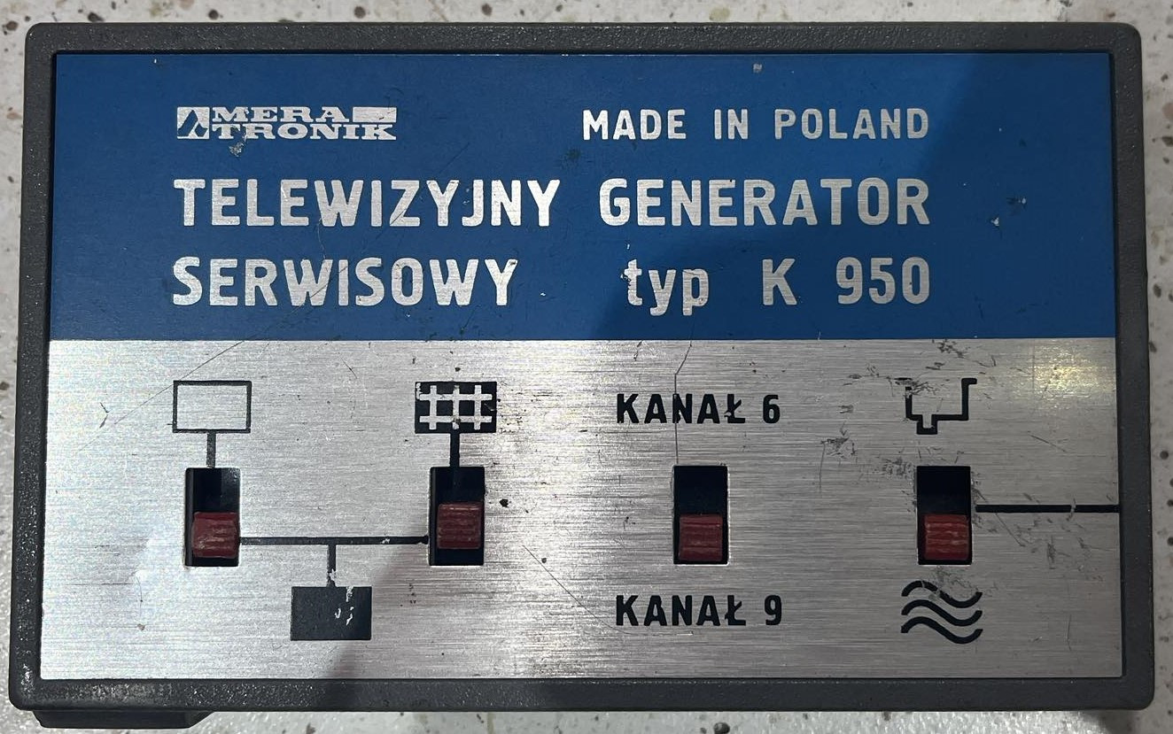 Instrukcja i schemat do telewizyjnego generatora serwisowego MERATRONIK ...