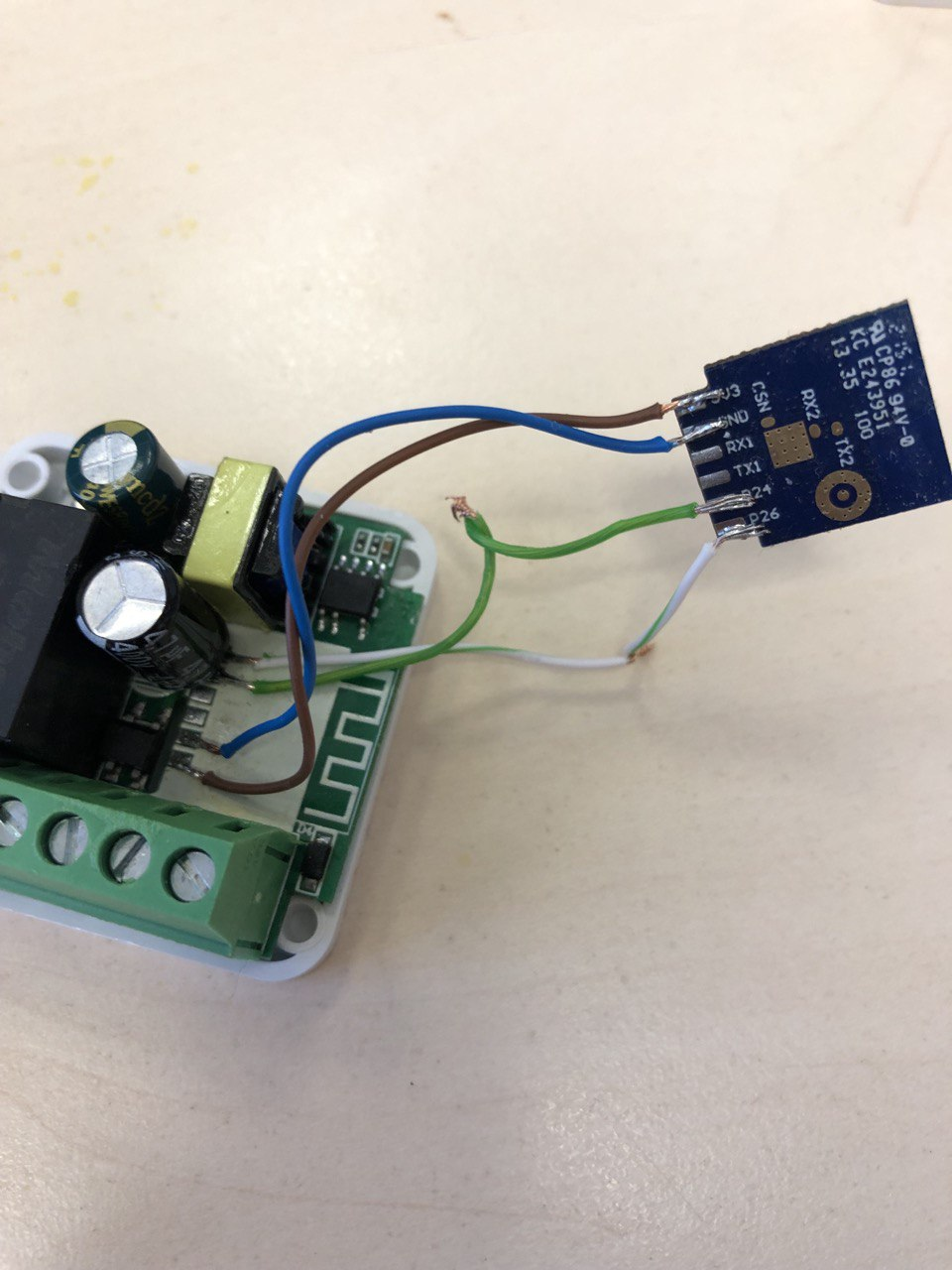 Qiachip Smart Switch - BK7231N / CB2S - interior, programming - 9