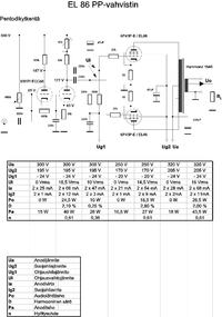 Czy napięcie anodowe 300V jest bezpieczne dla lamp 6P43P-E we wzmacniaczu?