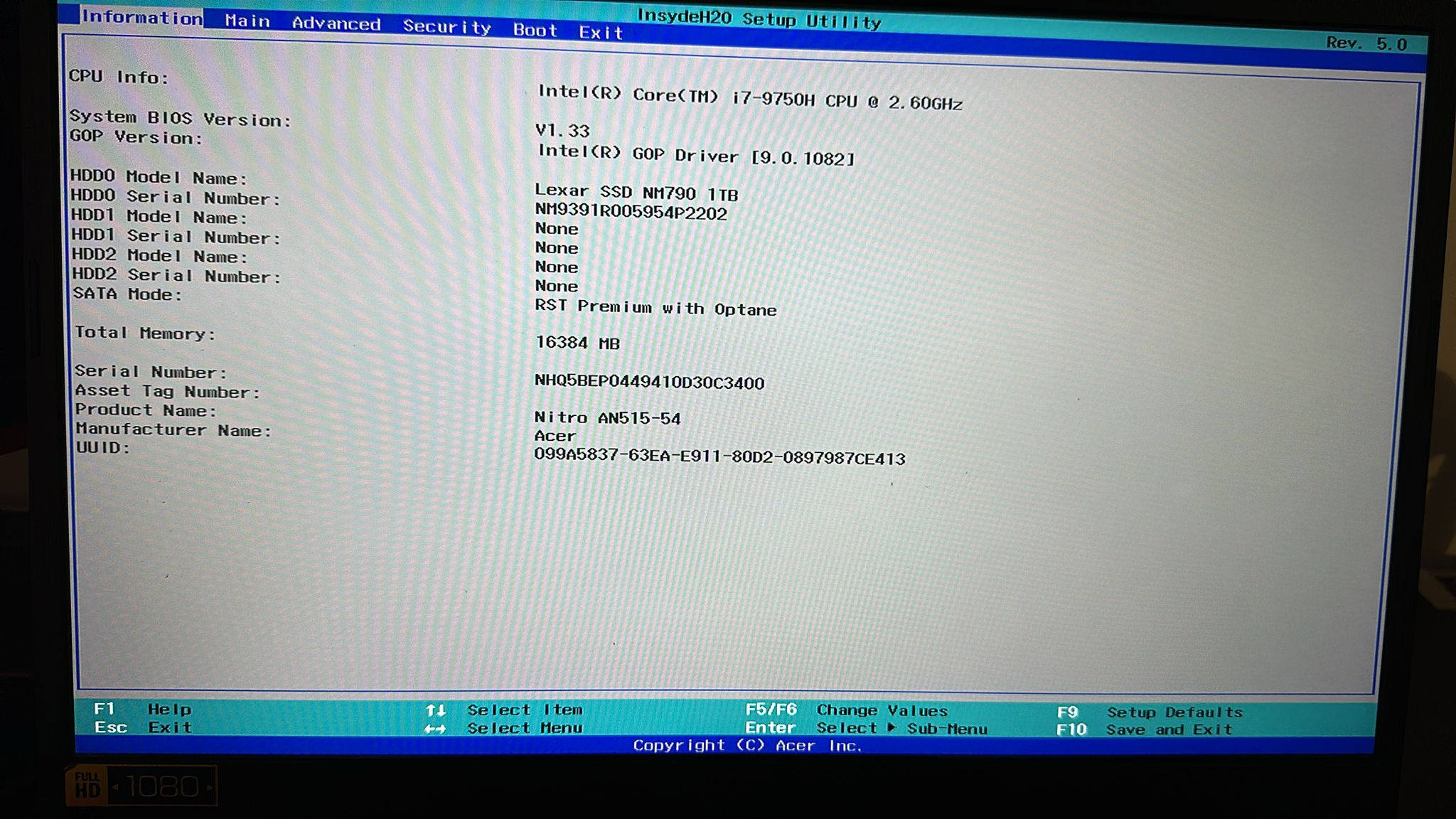 Acer Nitro AN515-54: Nowe RAM 2x8GB 3200 MHz pracują na 2667 MHz, jak ...