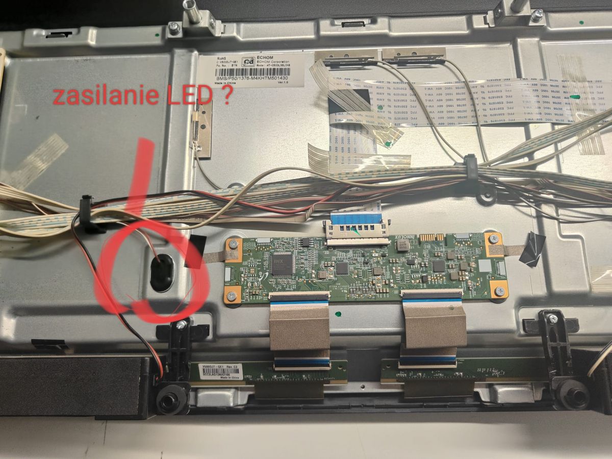 TV SHARP 50DL3EA - Niskie napięcie podświetlenia, jak zdiagnozować usterkę?