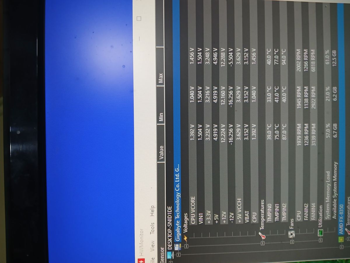 GA-970A-UD3, FX-8350 – wysokie TMPIN1/2, wyłączanie PC, CPU boost ...