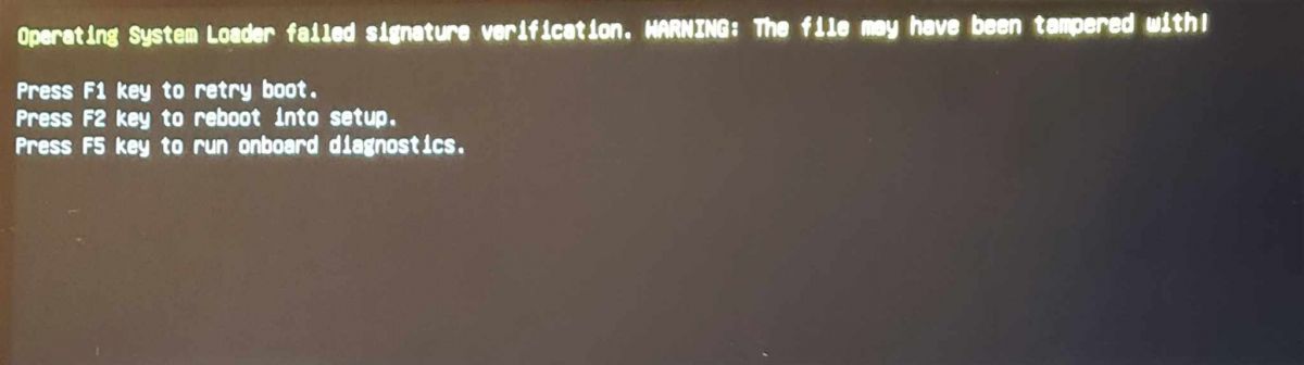 [Rozwiązano] Błąd Loader failed signature verification przy wgrywaniu ...