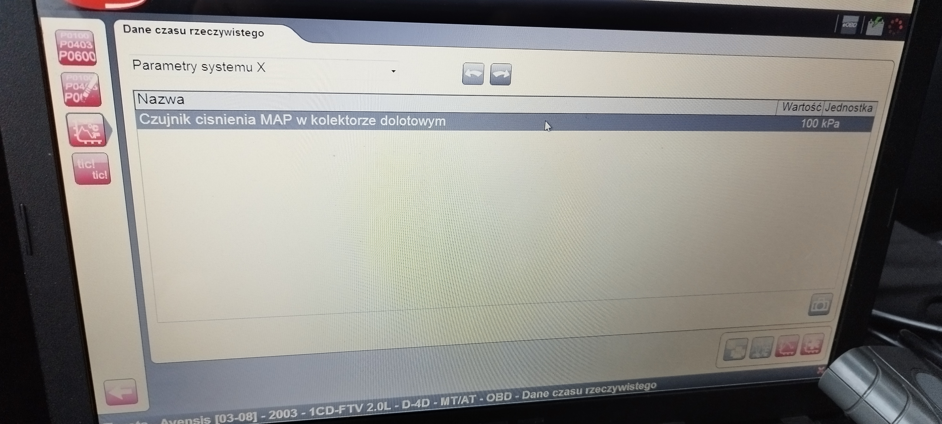 [Rozwiązano] Toyota Avensis 2.0 d4d - błąd P2226, czujnik ciśnienia ...