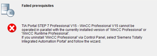 Tia Portal v16 - błąd podczas instalacji od WinCC Tia v15.1