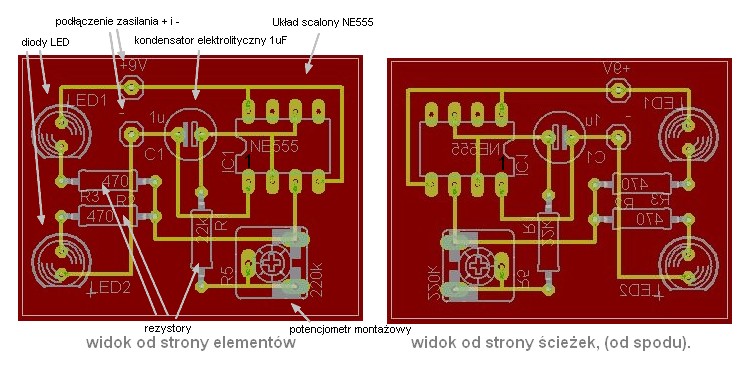 NE555 migająca dioda LED – czy schemat z bitmar.net działa i montaż bez ...