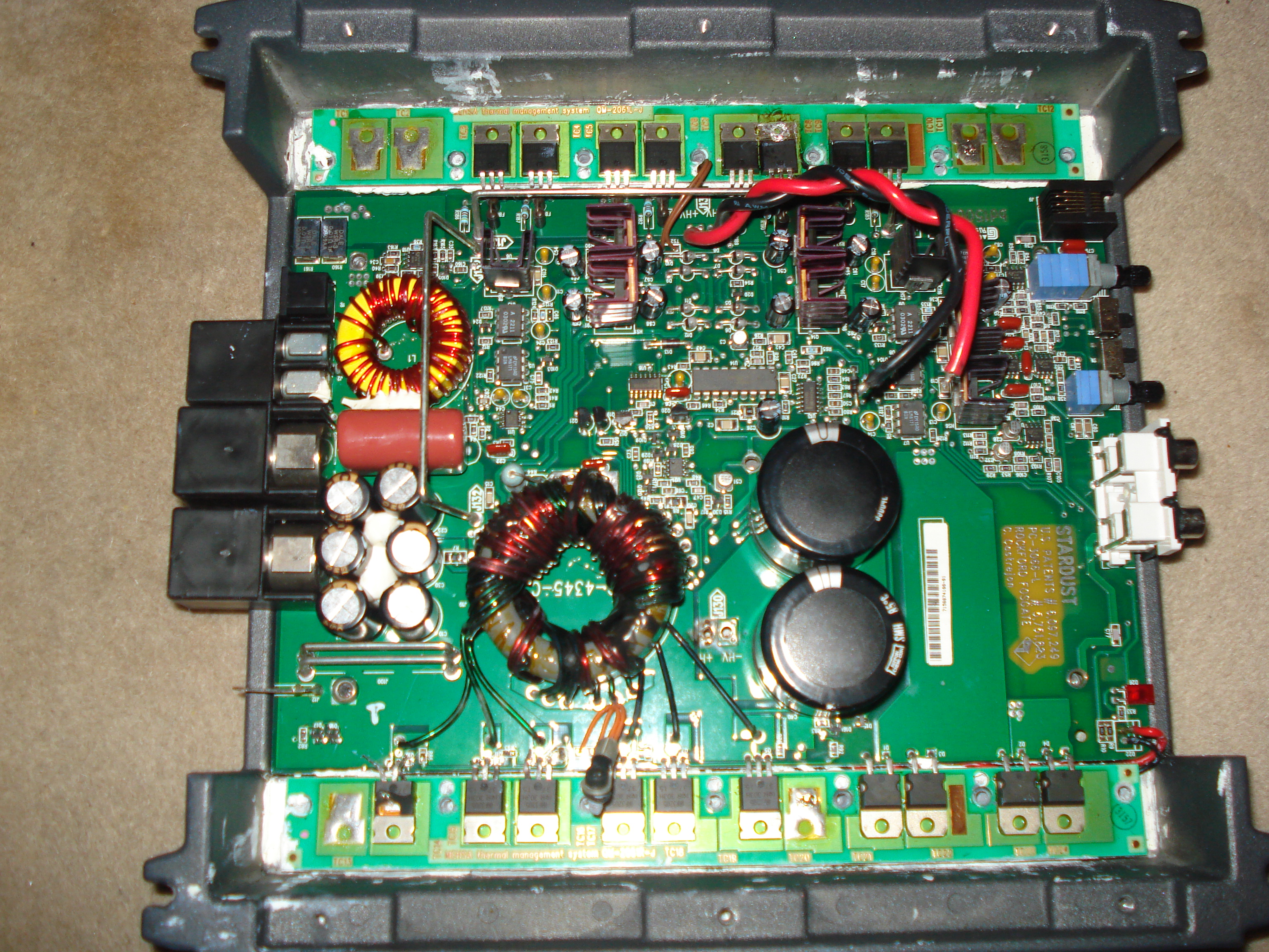 Naprawa wzmacniacza ROCKFORD FOSGATE POWER 500bd - przetwornica i ...