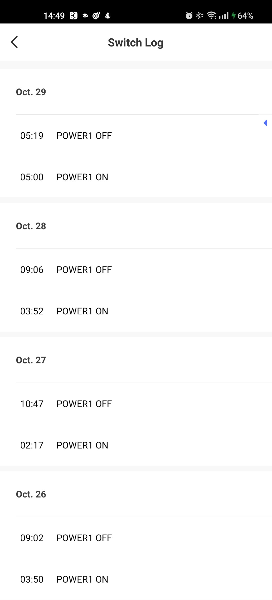 Which Smart Life WiFi switch or plug records on/off status history in ...