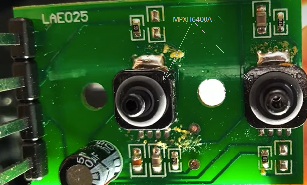 Wnętrze MAP-sensora instalacji LPG - elektroda.pl