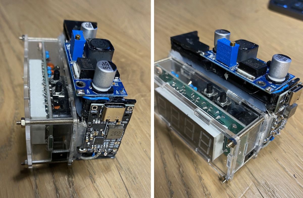 Zasilanie zegarka DIY 2x18650 z LX-LISC-V2 i LM2596 – jedno ogniwo ...