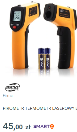 Krótki opis najtańszego termometru na podczerwień - pirometru. Co można ...