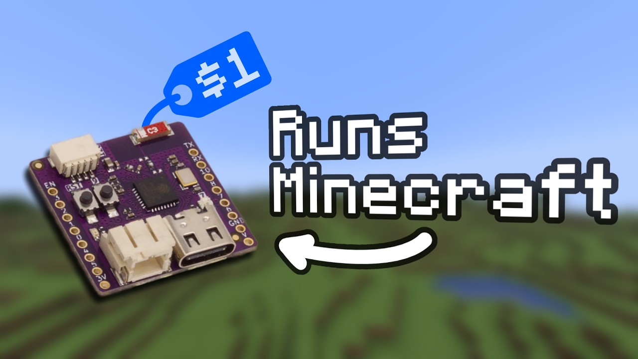 Serwer Minecraft uruchomiony na ESP32-C3 - projekt Bareiron (open source)
