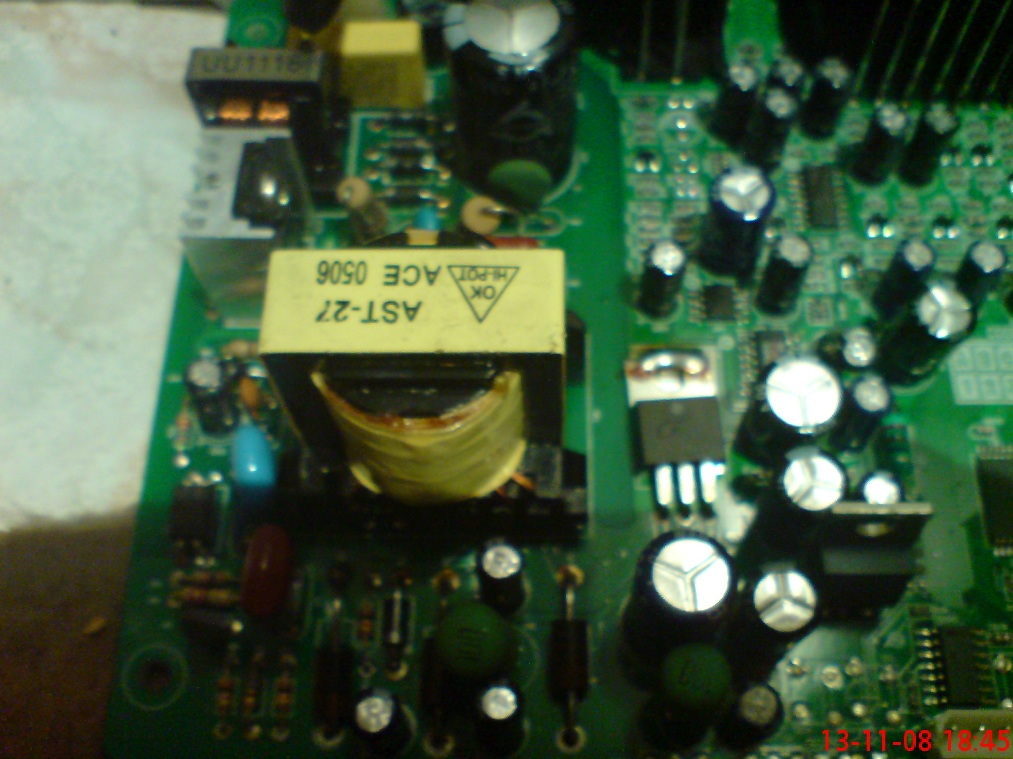 Ferguson AF 1118 - syczenie, zapach spalenizny, iskry, nie działa po ...