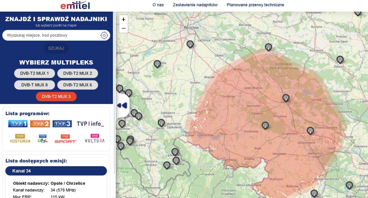 Lewin Brzeski – łączenie anten UHF (Chrzelice) i VHF DEXTA (Ślęża) do ...