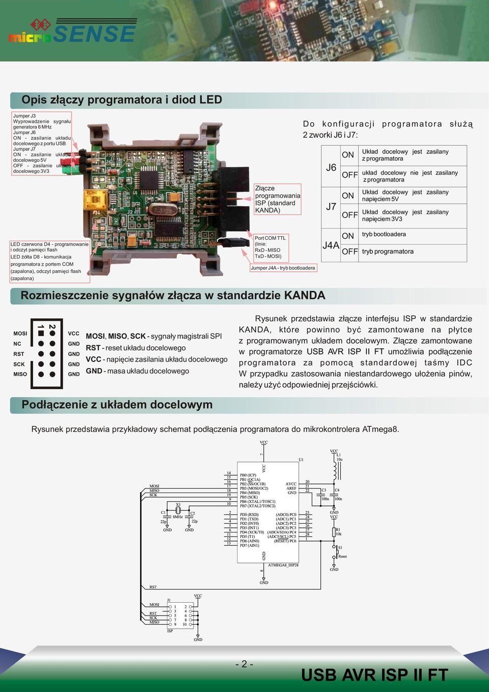 [Rozwiązano] Poszukuję dokumentacji do programatora MicroSense USB AVR ISP II FT