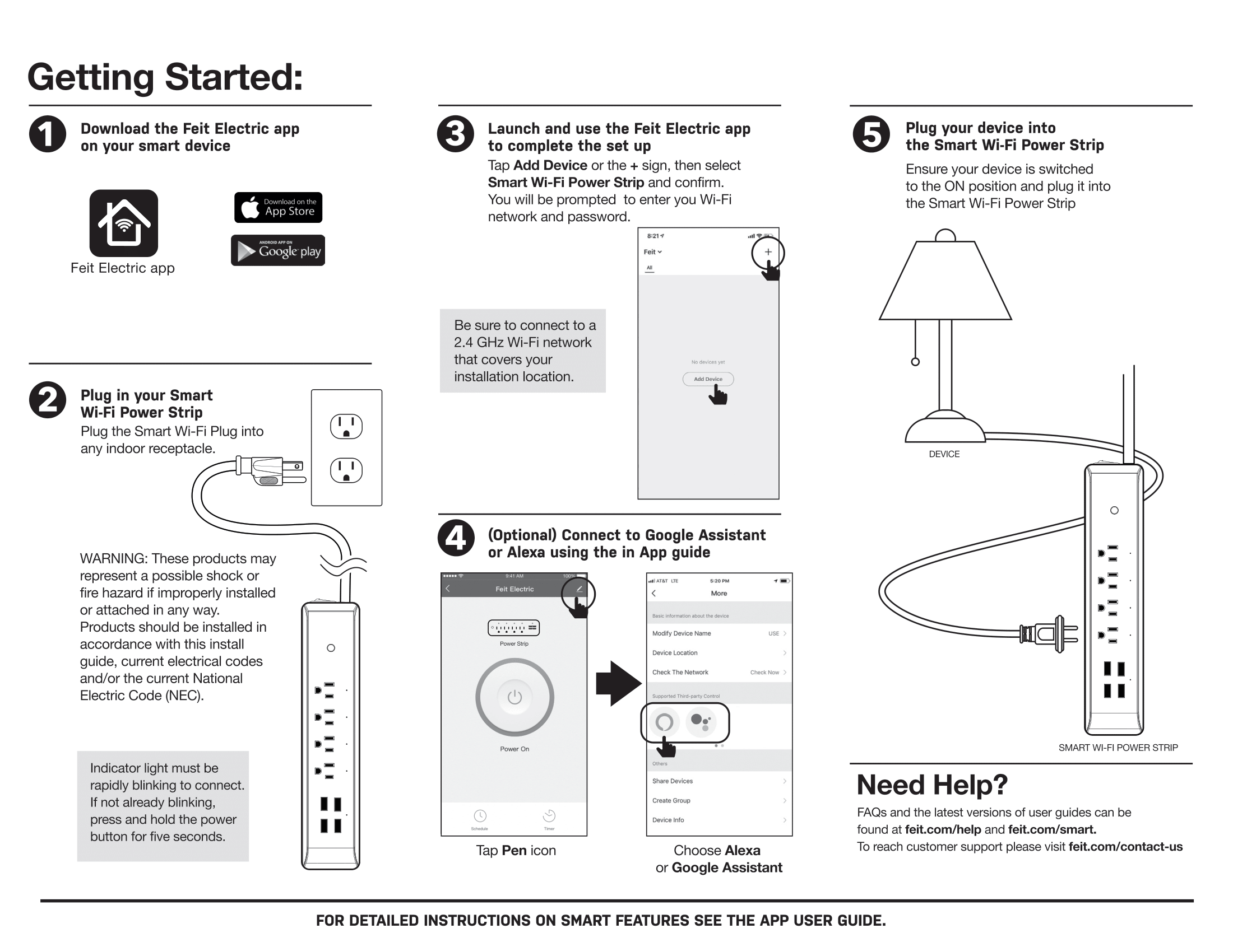 [BK7231T] Feit Power Strip - 4 sockets with USB - B08DF8F6ZD - template ...