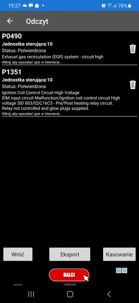 Jakie są te dwa błędy w Citroenie C2 1.4 HDI z 2004 r.?