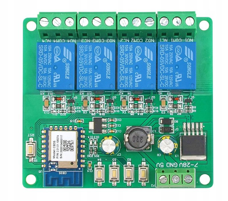 Qiachip Smart Switch - BK7231N/CB2S - wnętrze, programowanie - 7