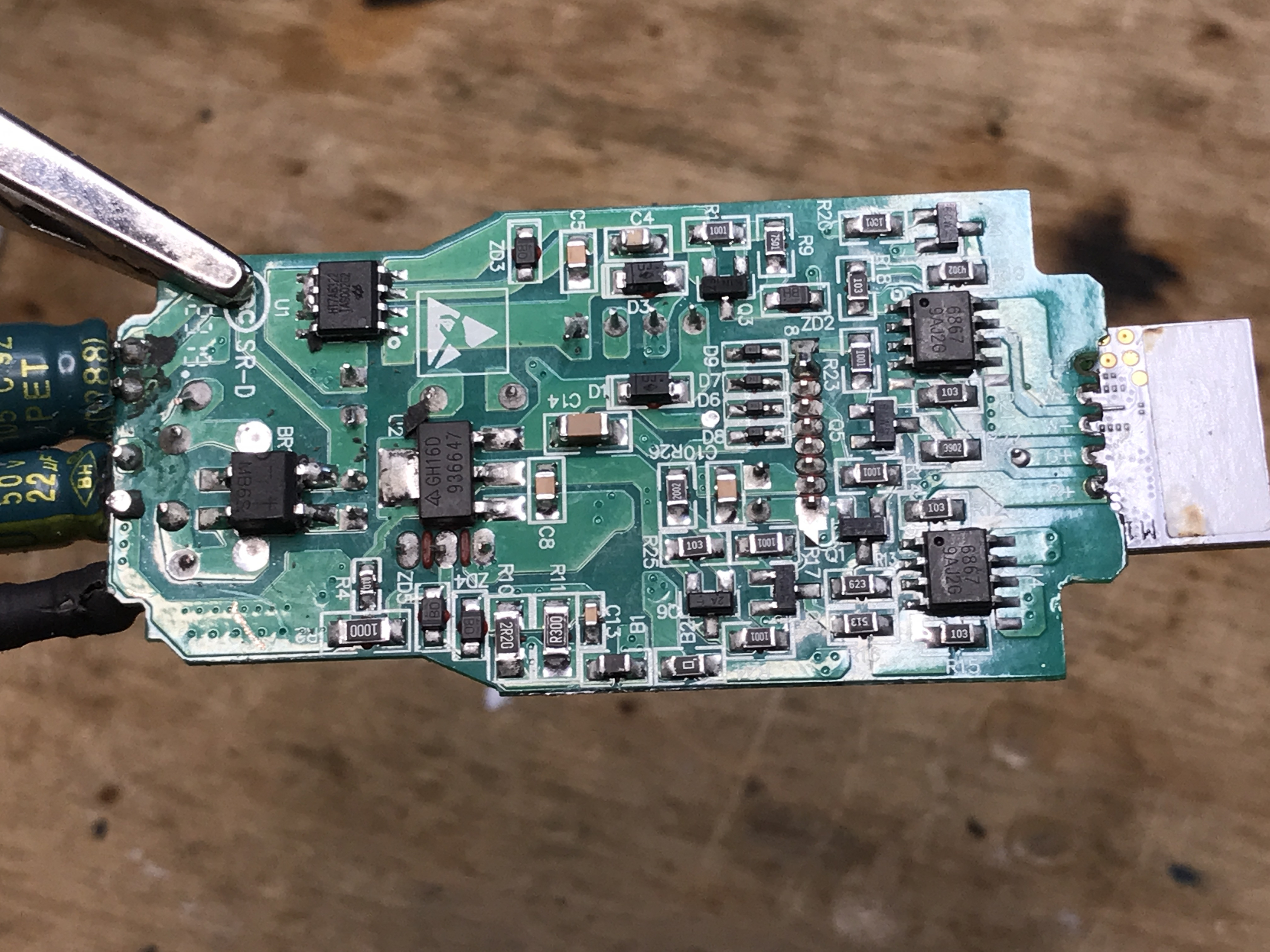 Wnętrze Yeelight YLDP02YL - integracja z Home Assistant - nowy moduł WiFi