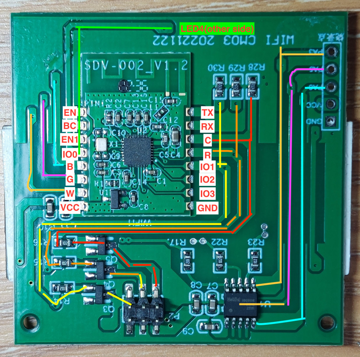 Info on BL602 Module SDV-002_V1.2 from Aliexpress 3-Gang Switch, Pin ...