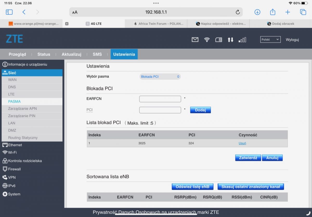 [Rozwiązano] ZTE MF 258 K vs Mikrotik ATL LTE 18 kit: Zagadnienia agregacji pasm i zasięgu na wsi