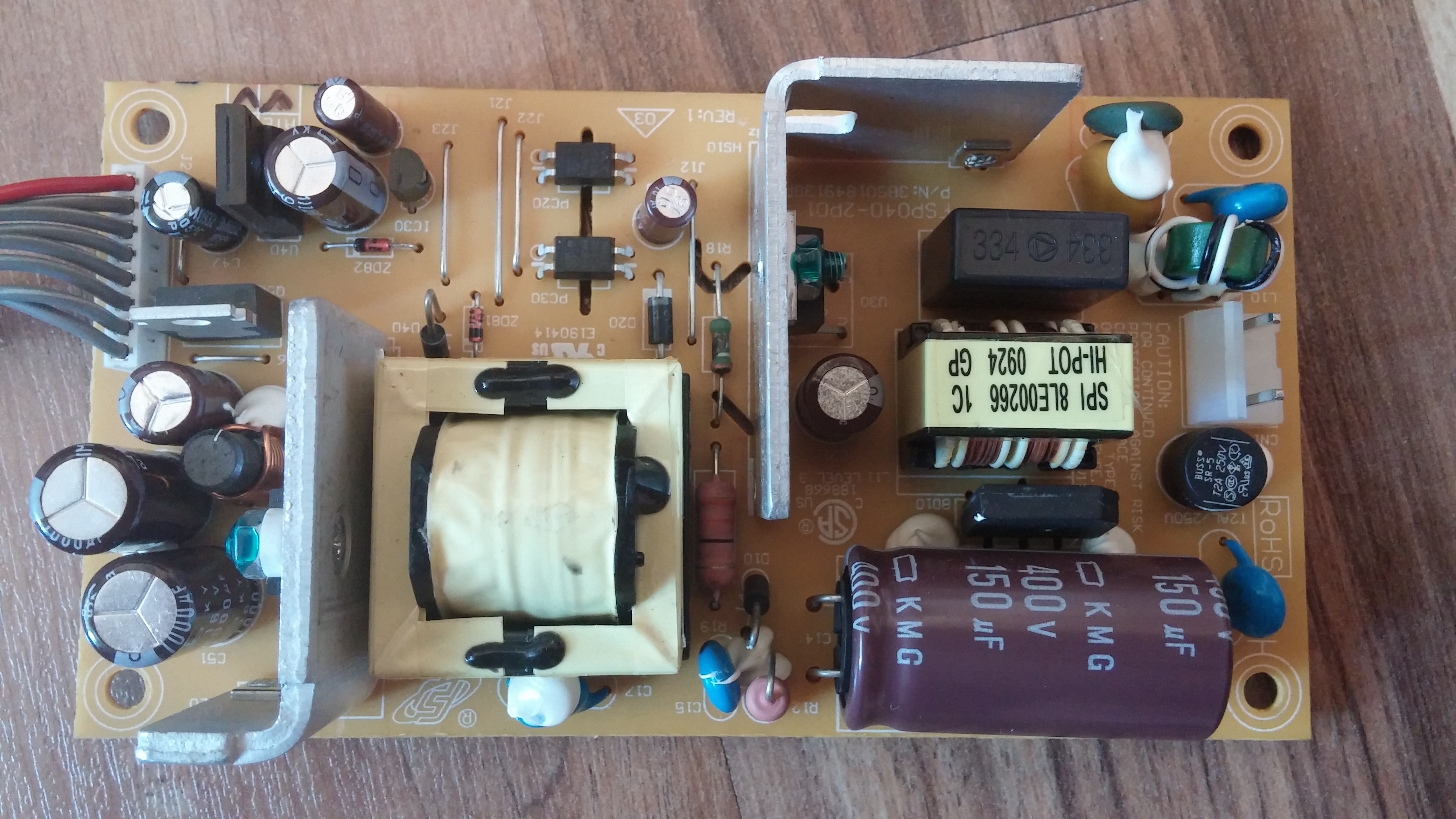 Netgear EVA9000 - Czym zastąpić spaloną część R18 w zasilaczu?