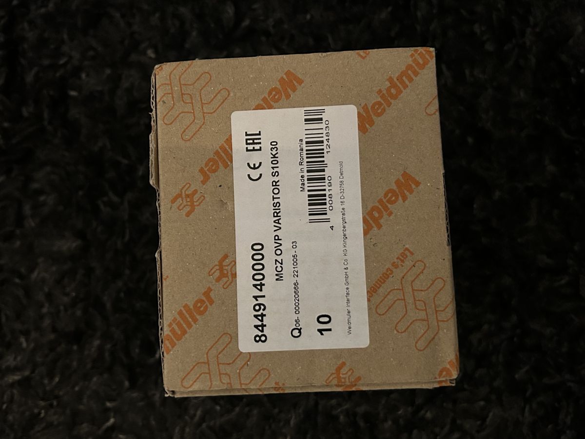 [Sprzedam] Ochronnik warystor MCZ OVP VARISTOR S10K30 Weidmuller 20 szt.