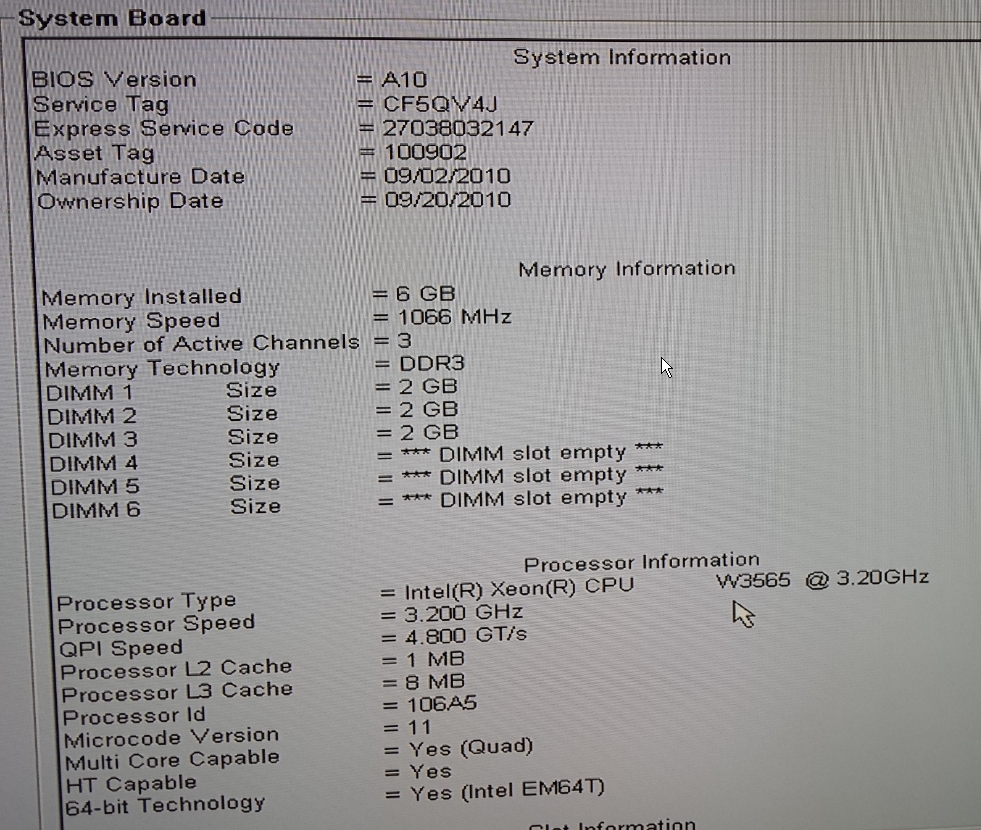 DELL PRECISION T3500 Xeon QUAD - Konf. RAID - blue screeny po podłączeniu 2 HDD