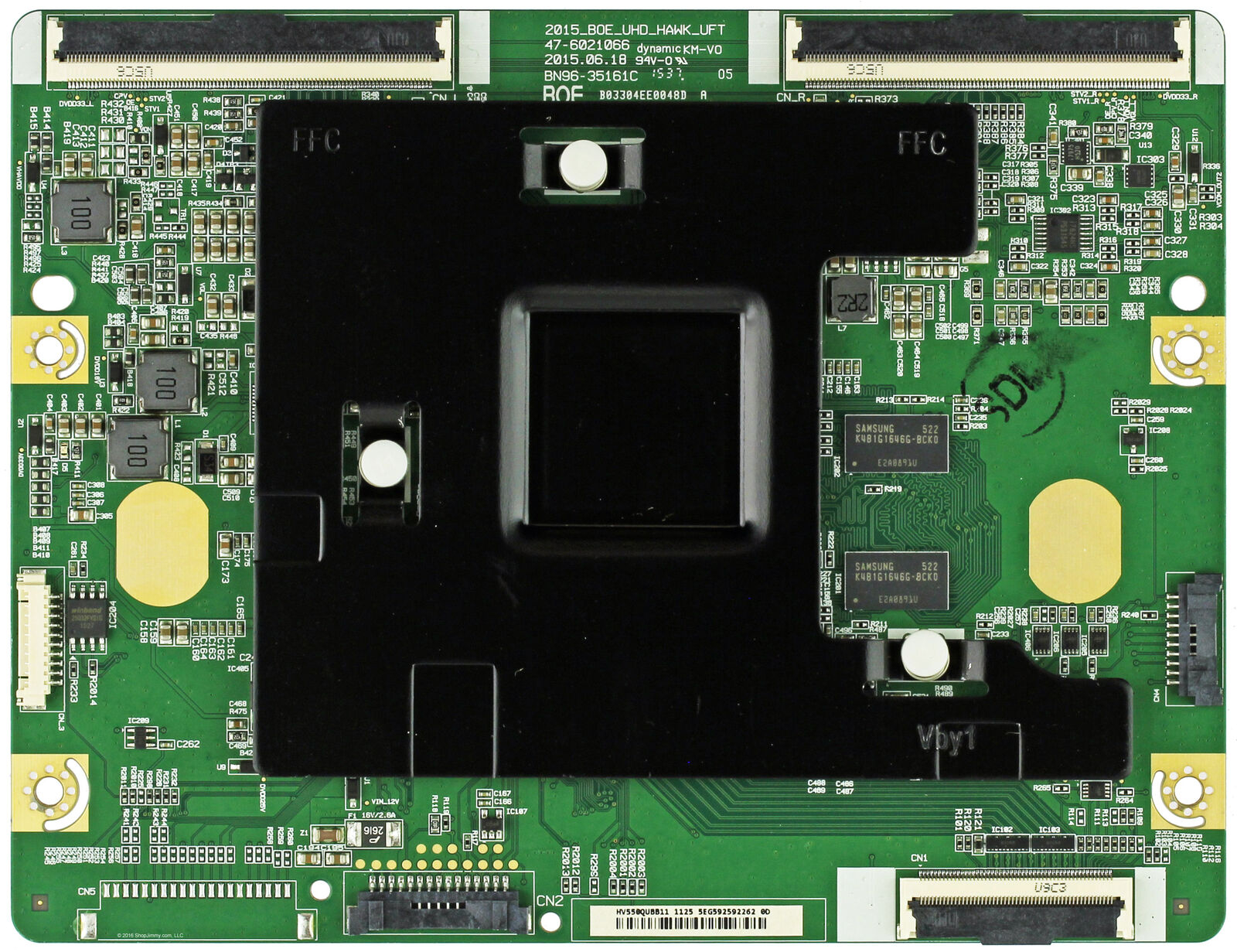 Samsung ue55ju6800wxxh zaciemniony obraz, nie świeci część.