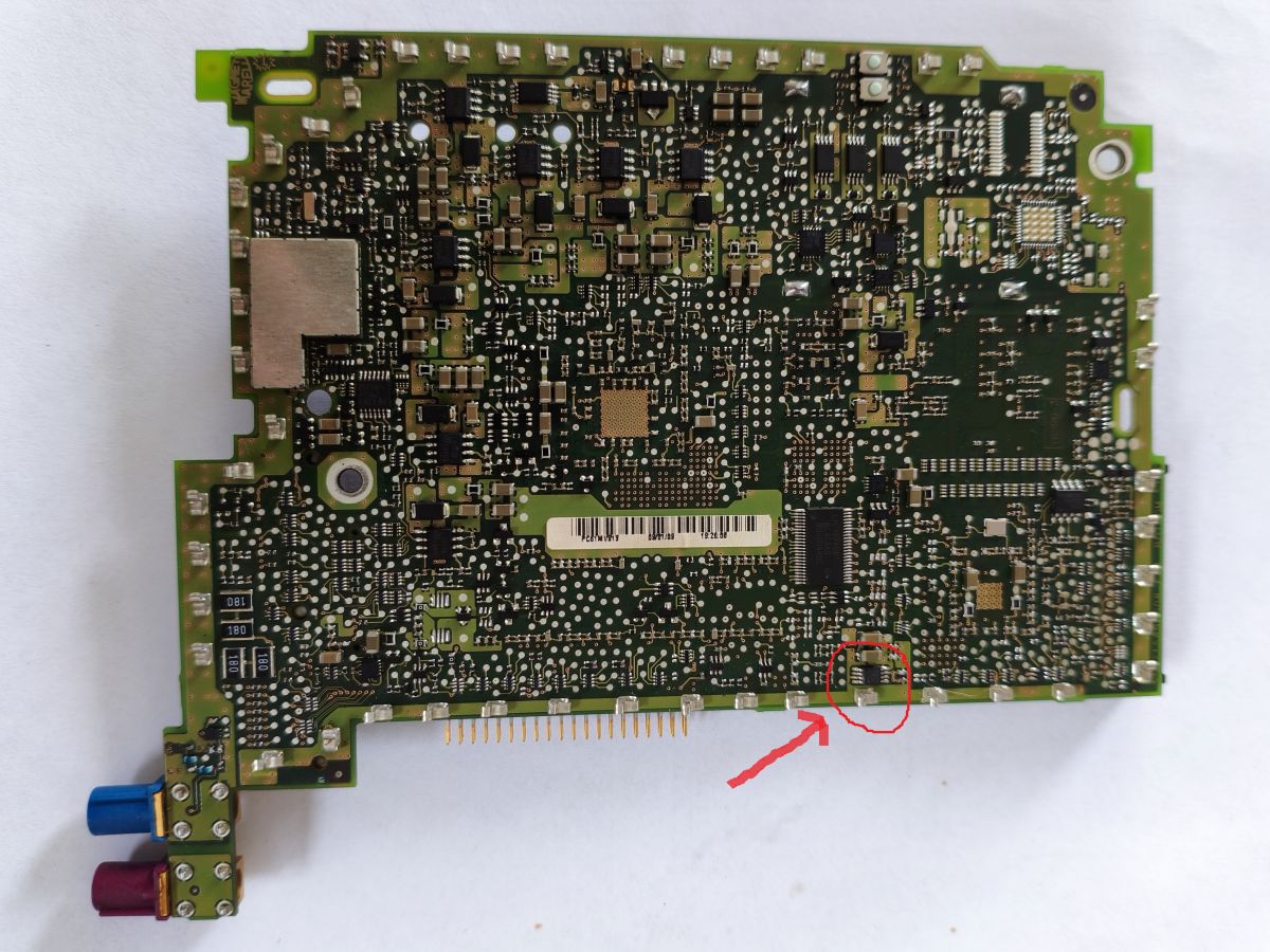 Citroen C5 2009 RT4 Magneti Marelli – oznaczenie SMD uszkodzonego układu