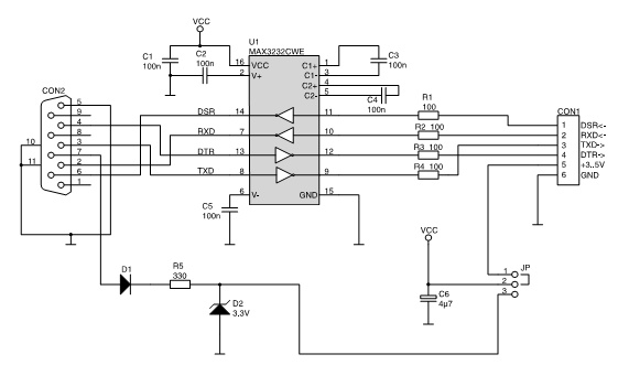 Napięcie 2,2V zamiast 3V na konwerterze RS232-TTL (MAX3232) - co robić?