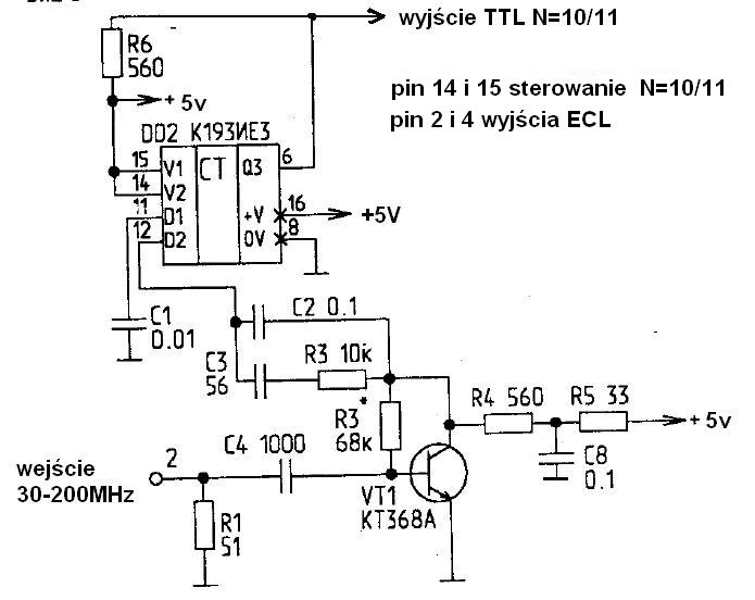 Programowanie i współpraca MC145152 z preskalerem MC12022