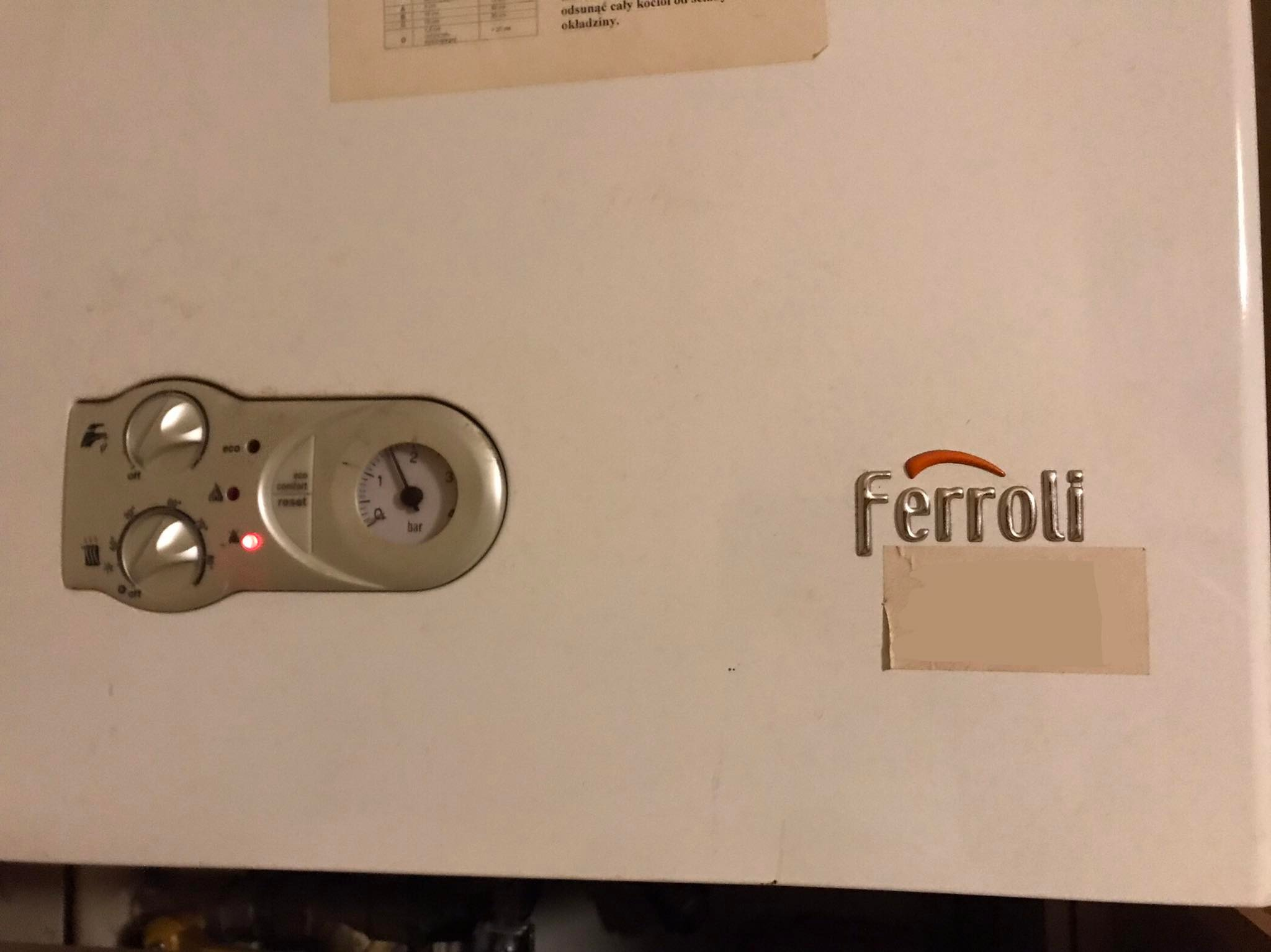 Ferroli DOMIPROJECT 24: Regulacja ciśnienia przy grzaniu wody - zawór ...