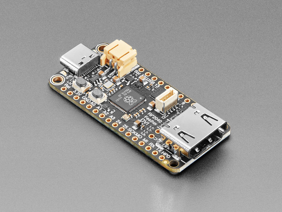 Adafruit Feather RP2040 with DVI Output Port - płytka prototypowa z RP2040
