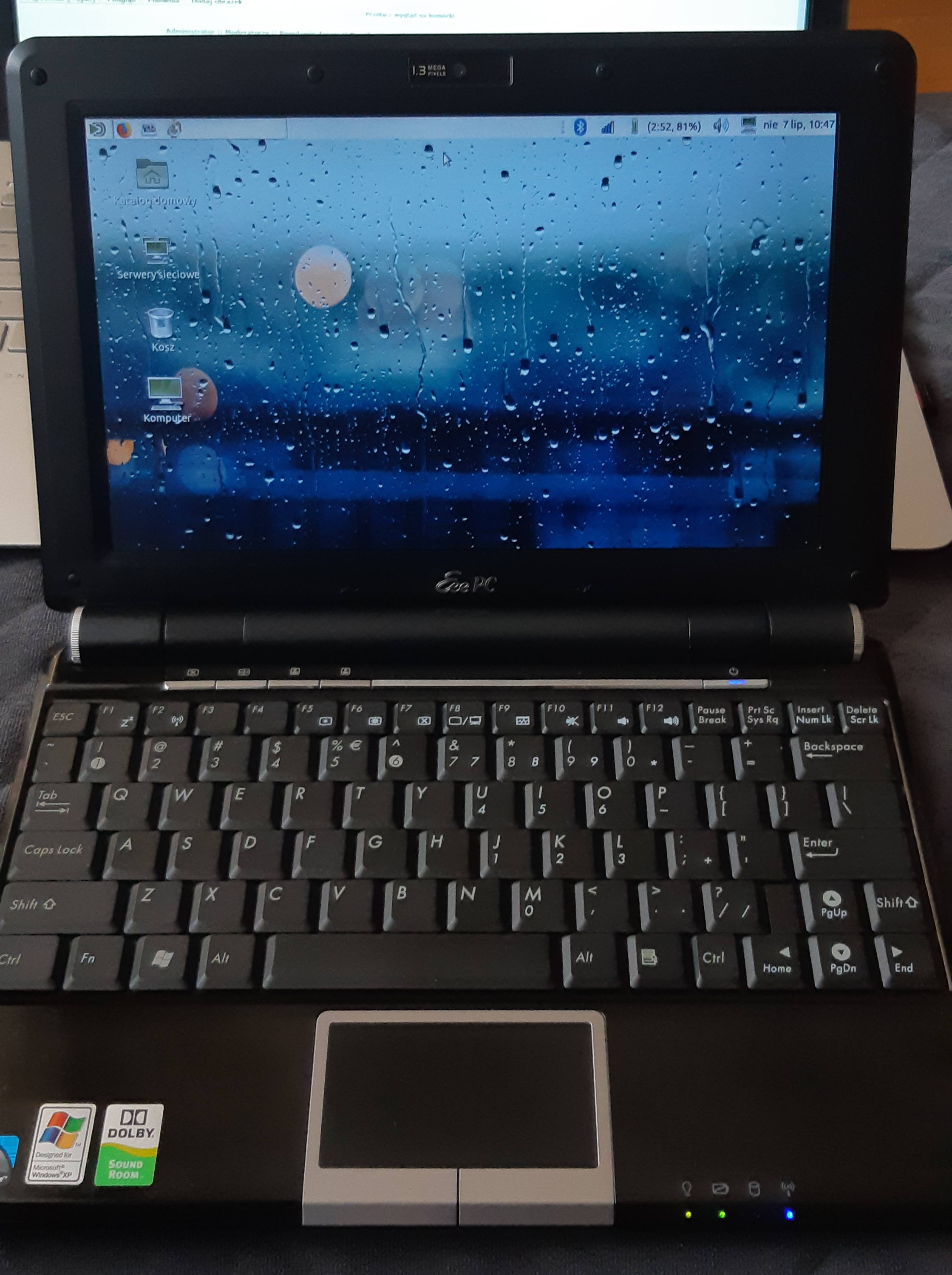 Asus Eee PC 1005Ha Notebook - Instalacja systemu w beznapędowcu.