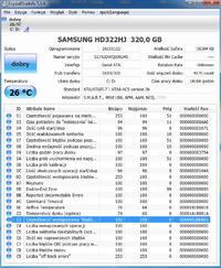Samsung HD322HJ - Wzrost wartości C3 w SMART mimo zmiany taśmy i portu SATA