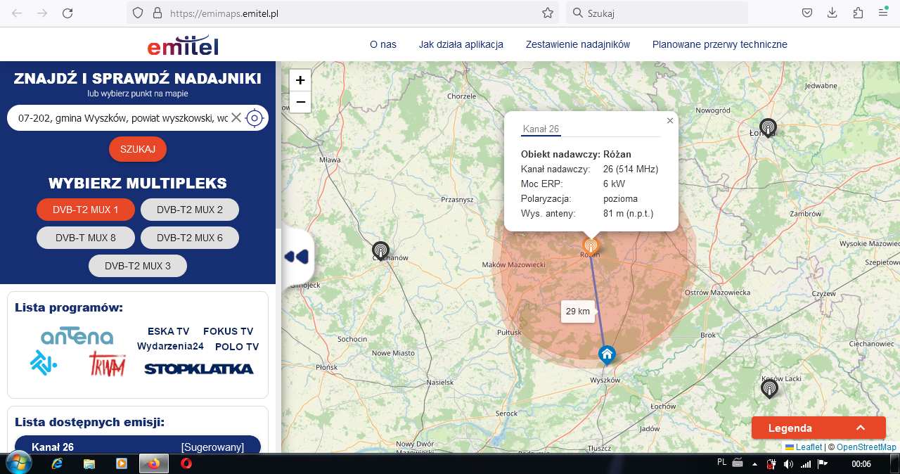 Jak poprawić odbiór MUX-2 na antenie OLYMPIA BX1000+ - 2