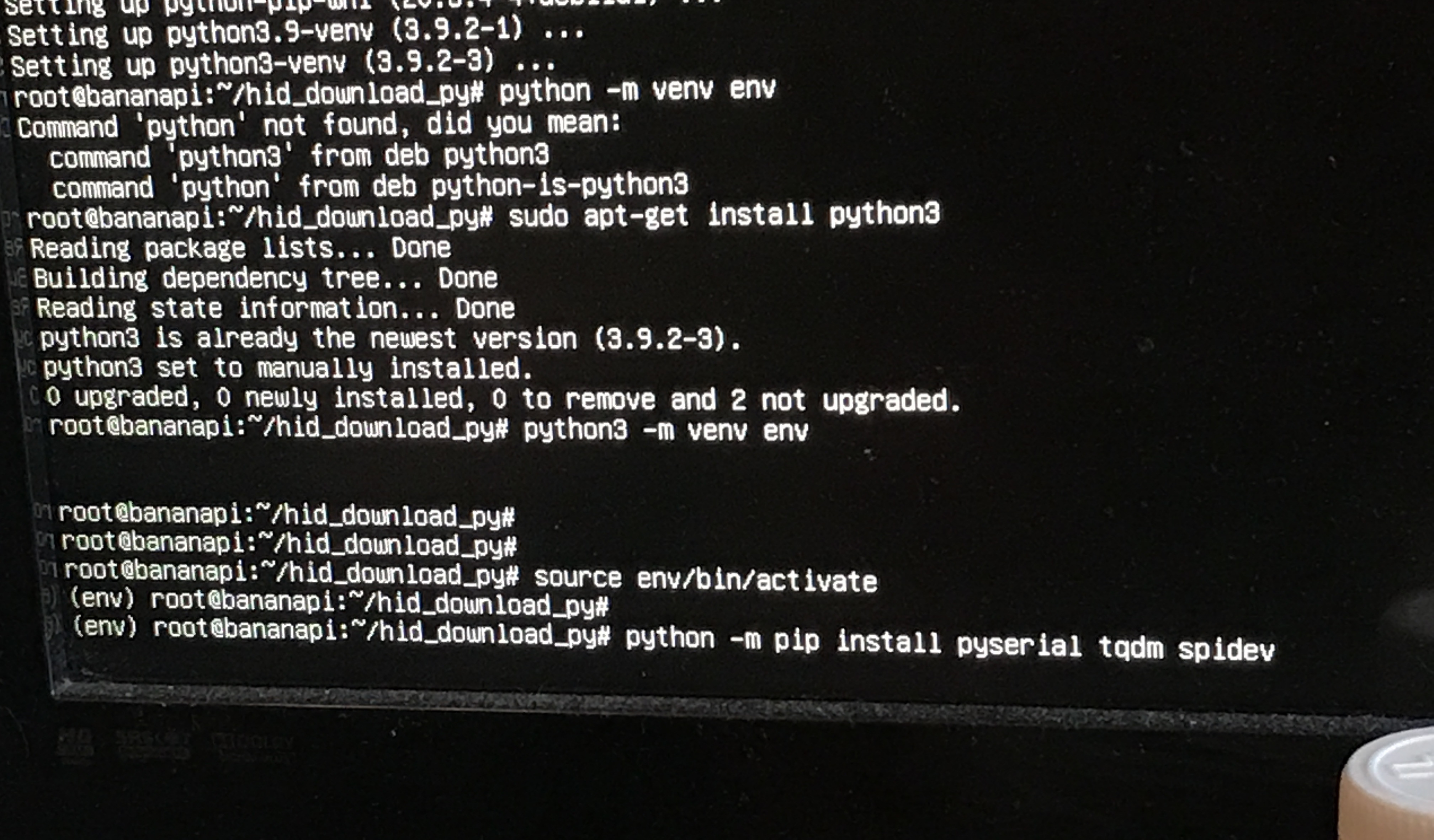 BK7231 programming via SPI in flash memory mode - Python and Banana Pi