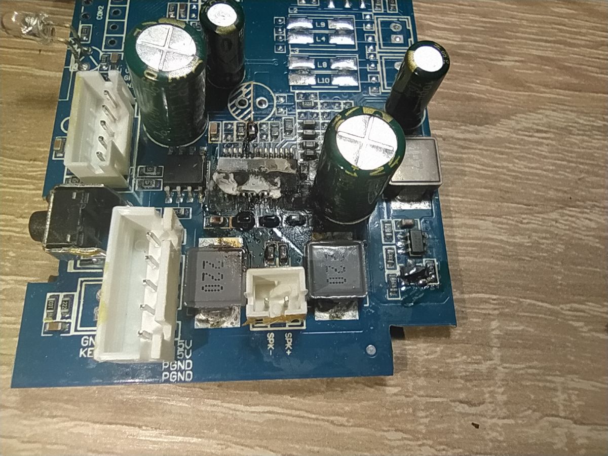 Identyfikacja spalonego elementu - Sackit Boomit 60700