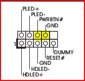 Jak podłączyć System Panel Header na płycie ASRock P4i65G?
