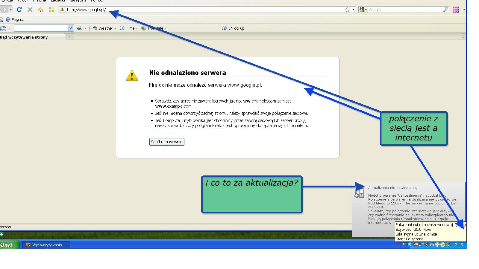 Realtek RTL8185 54M - brak stabilnego połączenia na nowym komputerze