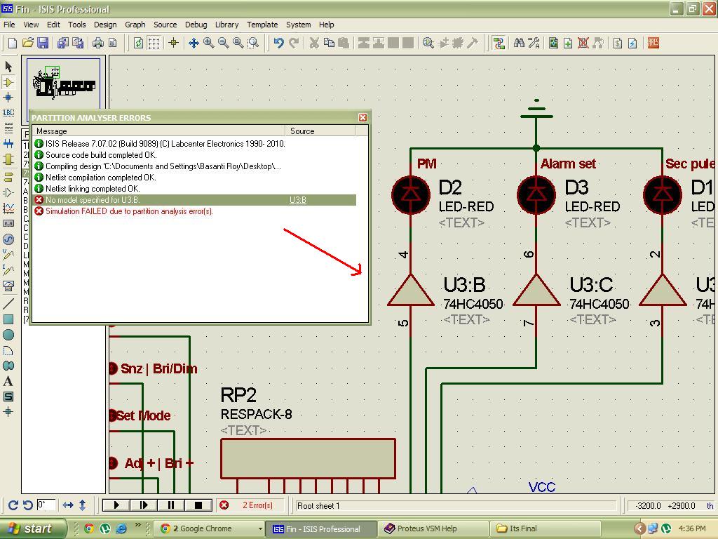 [SOLVED] - Getting Proteus simulation problem | Forum for Electronics